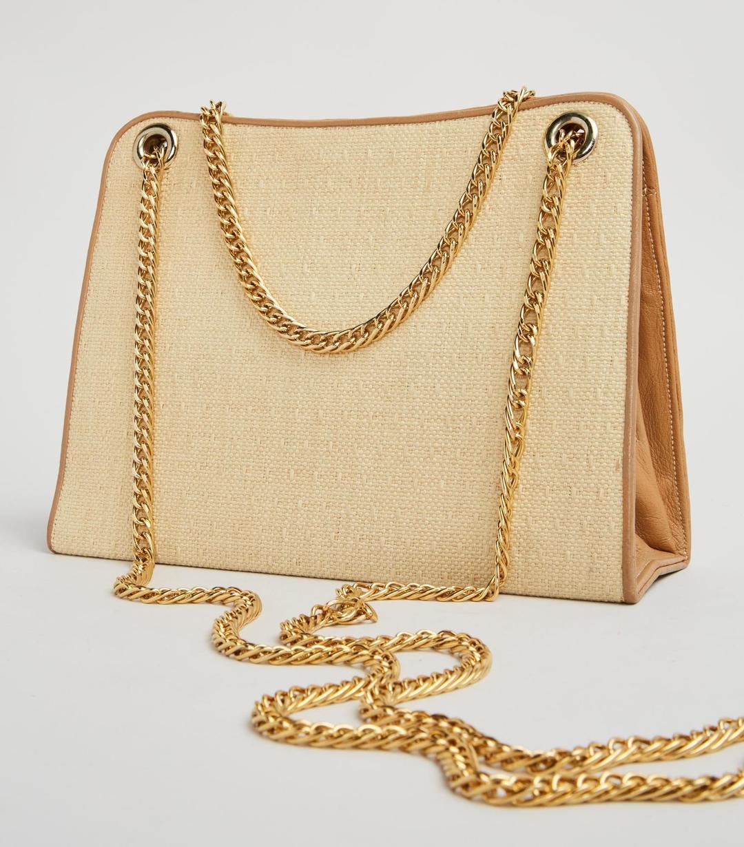 Elizabeth Taylor | 1964 Cartier Yellow Straw Shoulder Bag
