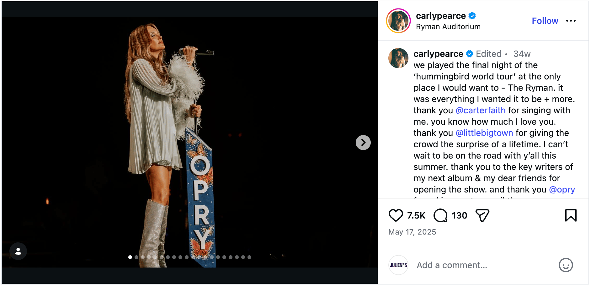 Dolly Parton’s ‘Opry 100’ Custom Mic Stand Heads to Auction