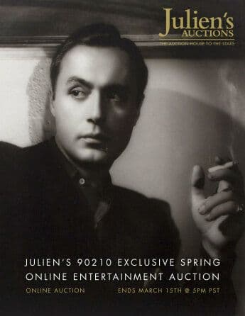 Julien's 90210 Exclusive Spring 2015 Online Entertainment Auction