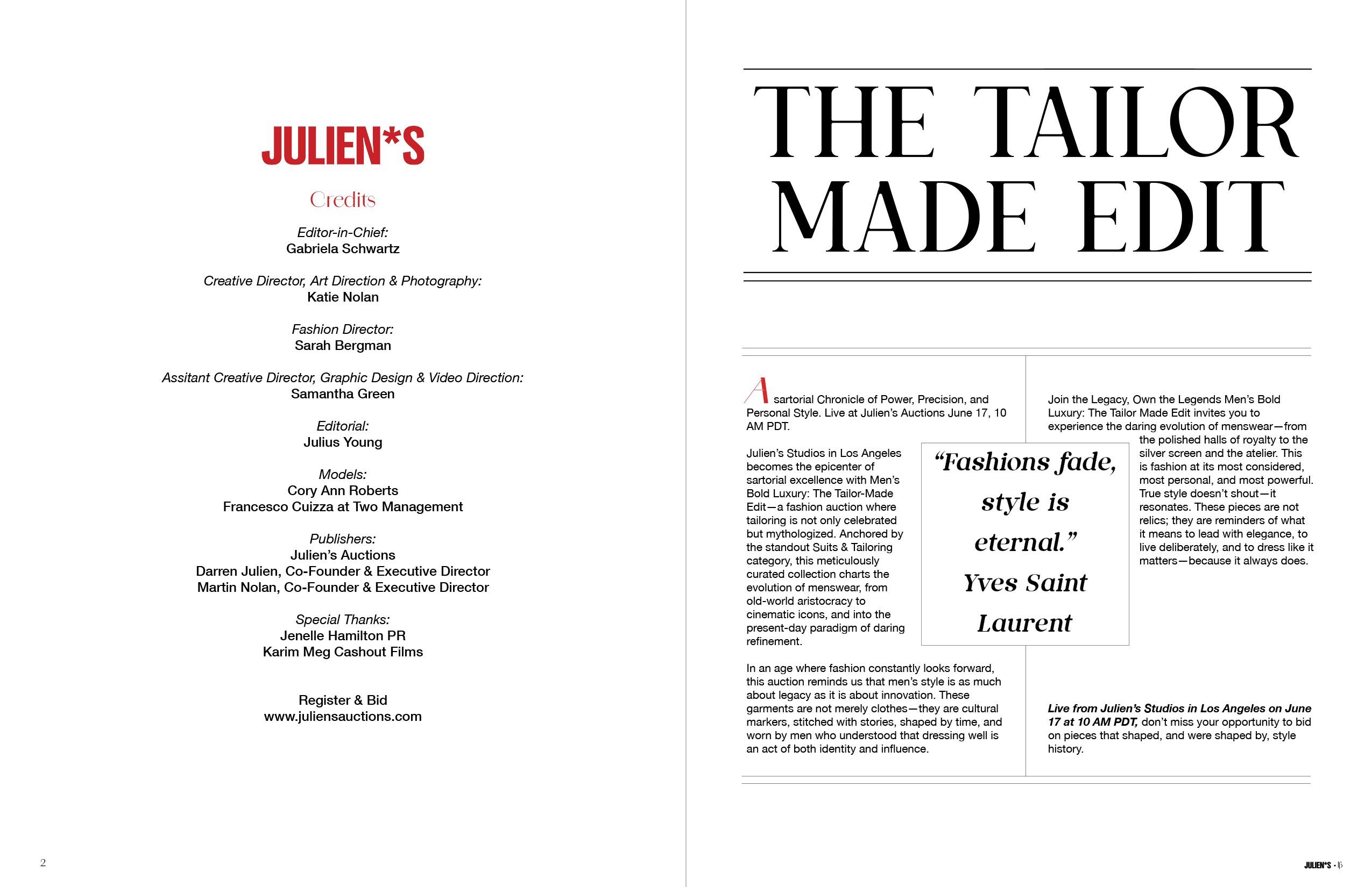 Quintessence of Style: The Tailor Made Edit Digital Magazine