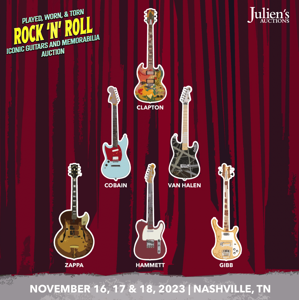 Julien's Auctions: Iconic Music Memorabilia Success in Nashville