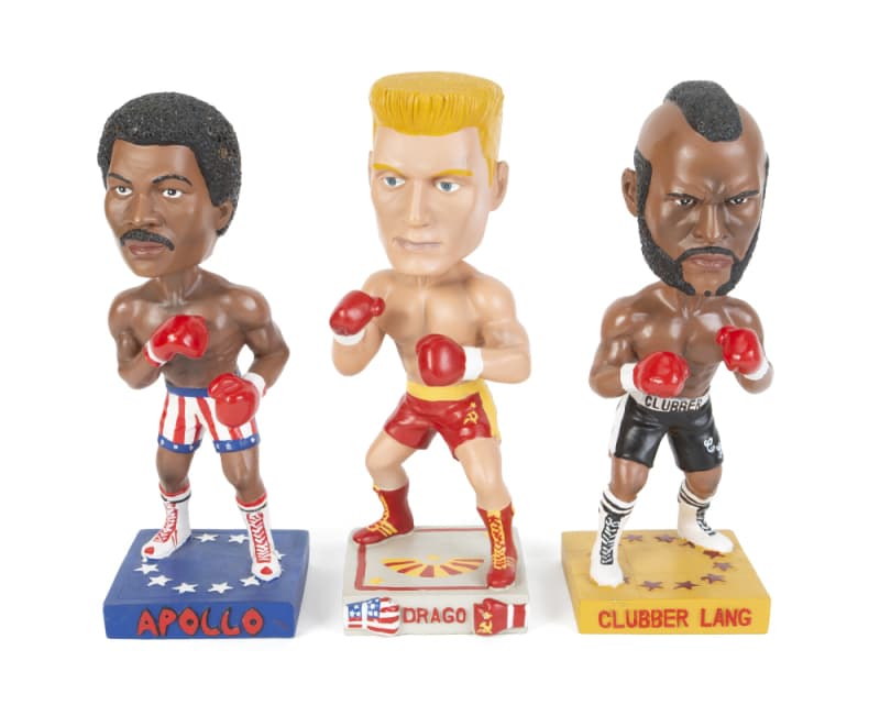 SYLVESTER STALLONE "ROCKY" BOBBLE-HEAD FIGURES