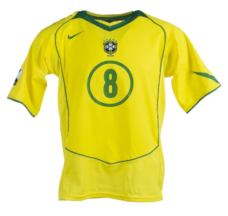 KAKA 2005 MATCH WORN BRAZIL SHIRT