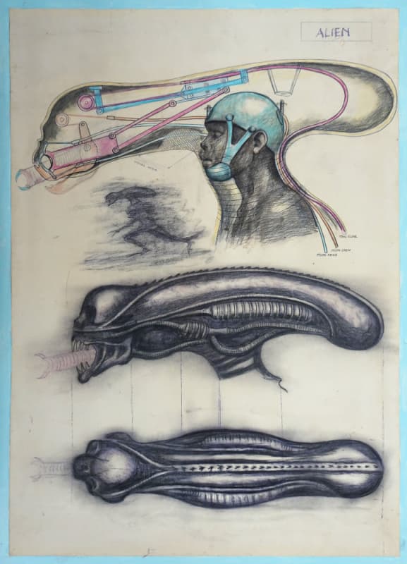 Alien | Original Alien Xenomorph Costume Effects Illustration